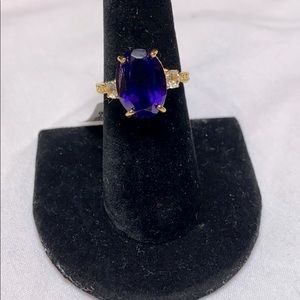 JTV | Jewelry | Amethyst 8k Yellow Gold Over Sterling Silver | Poshmark